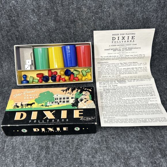 Parker Brothers | Games | Vintage 954 Dixie Game Parker Bros Great ...